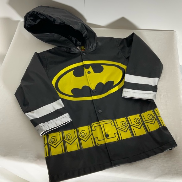 TM & DC Comics | Jackets & Coats | Tm Dc Comics Rain Coat Batman Snap ...